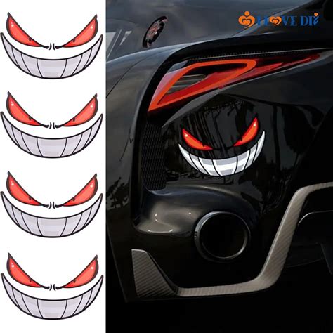 Diy Creative Devil Eye Modeling Automobile Waterproof Window Decal Car Motorbike Self Adhesive