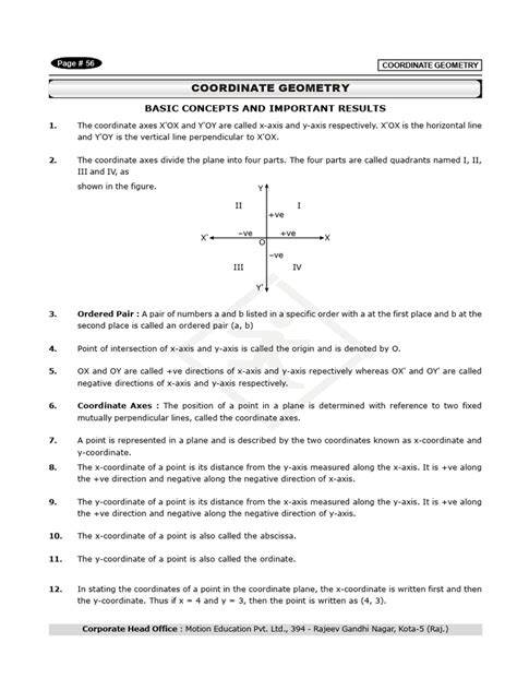 03 Coordinate Geometry Pdf