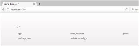 Javascript Why Using Webpack Dev Server To Start A React App Returned My Directory Structure