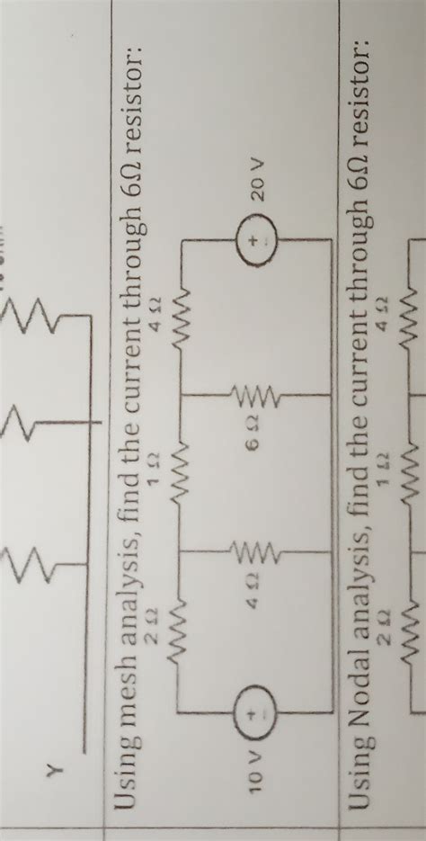 Using Mesh Analysis Find The Current Through 6Ω Resistor Using Nodal A