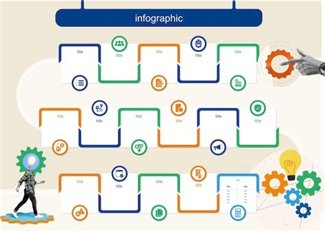 Premium Photo Flat Vector Infographic Design With Icons And Photos