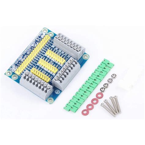 Gpio Multi Function Expansion Board With Fixed Screw Nylon Column Jumper Cap For Raspberry Pi 3