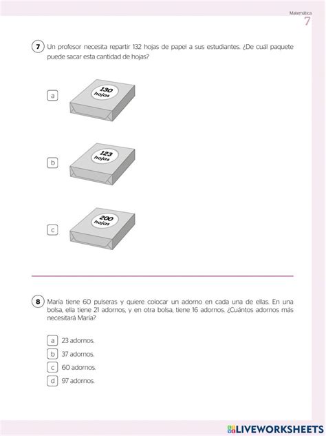 Ece 4to Grado Free Interactive Worksheets 2447549