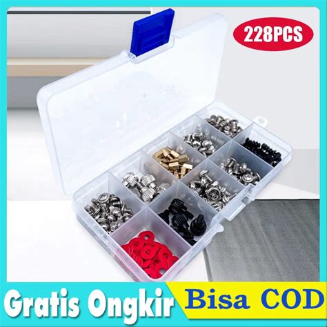 Jual Paket Hemat Baut Komputer Mur Pc Set Screw Cpu Rakitan Sekrup Spacer Ring Cmos Case Dvd Fan