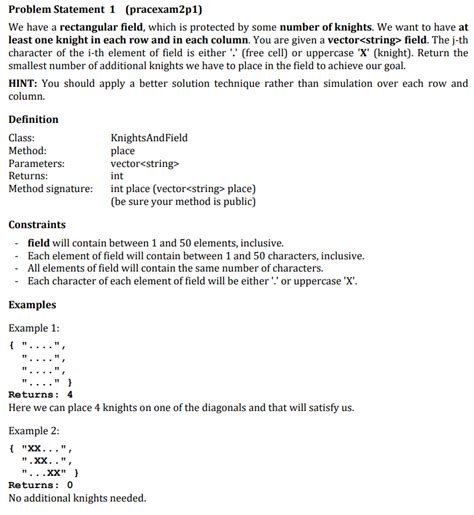 solved problem statement 1 pracexam2p1 we have a