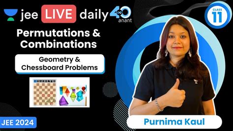 Permutations And Combinations L5 Geometry And Chessboard Problems Jee2024 Jee2025 Purnimakaul