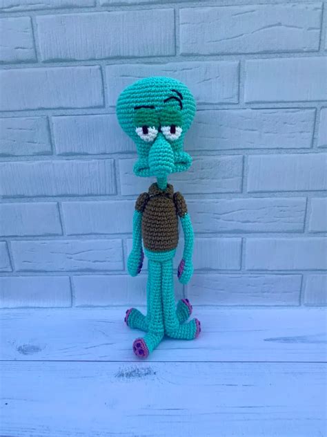 Squidward By Sponge Bob Pdf Crochet Pattern 6 00 Buy Online With