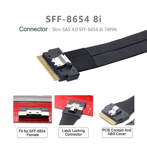 Getuscart Nfhk Pci E Ultraport Slimline Sas Slim 4 0 Sff 8654 8i 74pin