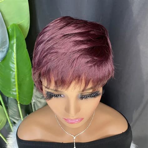 Pixie Cut Wigs Women Hair Short Cut Bob Wig Side Part Pixie Temu