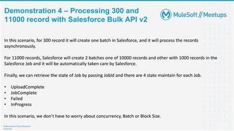 Processing Large Volume Of Data With Mulesoft And Salesforce Pptx