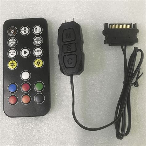 Argb Controller 5v 3pin To Sata Power Supply Rgb 3pin Hub For Computer Cpu Case Fan Led Light