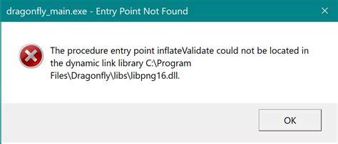 Unable To Launch Dragonfly With Libpng16dll Error Dragonfly Helpdesk