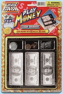 Play Money Set W Tray 1728