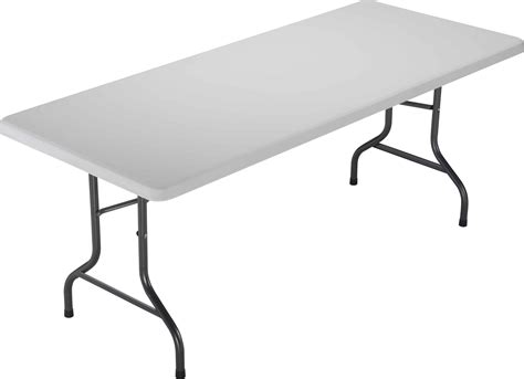 Folding Rectangular Table White Elm Workspace