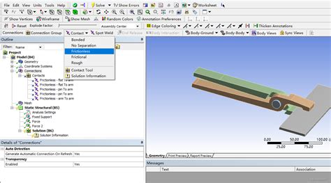 Ansys Workbench 第七课：装配体分析思路讲解和常见接触类型ansys焊接接触设置 Csdn博客