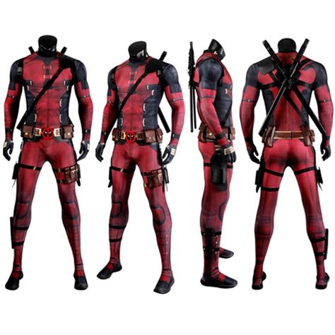 Deadpool 3 Wade Wilson Cosplay Costume Printed Jumpsuit With