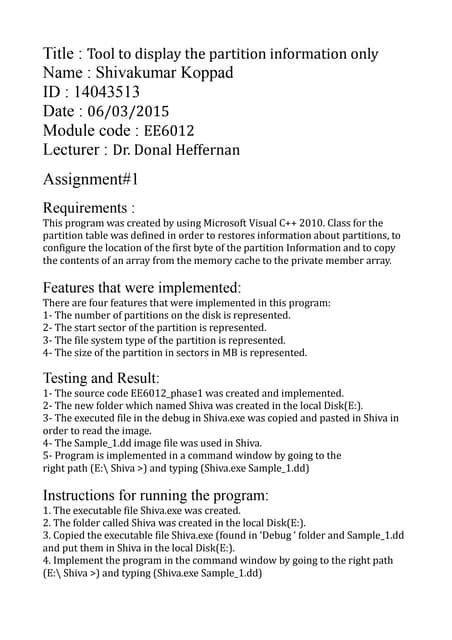Data Forensics Tool To Display The Deleted Partition Information Pdf