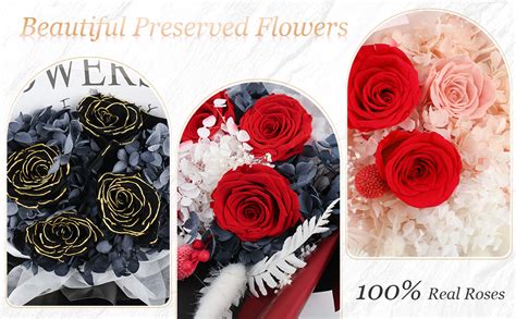 Yofanup Preserved Flowers Bouquet Flowers For Delivery