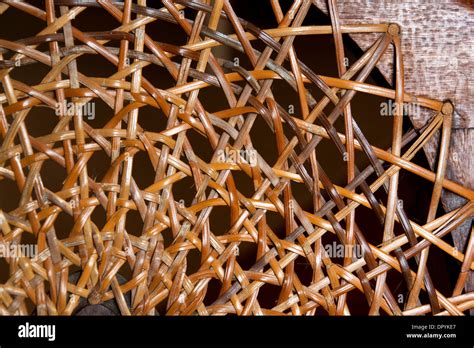 Closeup Abstract Of Patterns And Textures On Wicker Weave On Chair Stock Photo Alamy