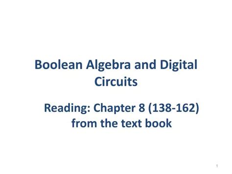 Ppt Boolean Algebra And Digital Circuits Powerpoint Presentation Free Download Id6187354
