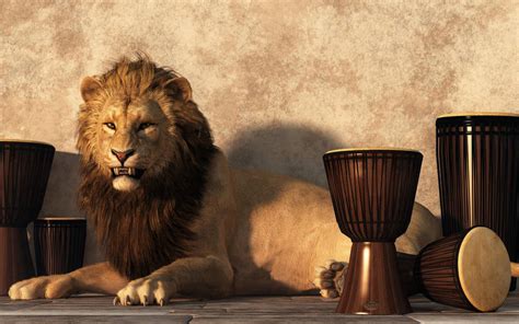 A Lion Among Drums By Deskridge On Deviantart