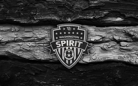 Download Washington Spirit Wooden Logo 4k Black Gray Wooden