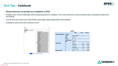 Spss Statistics Running A Codebookpptx