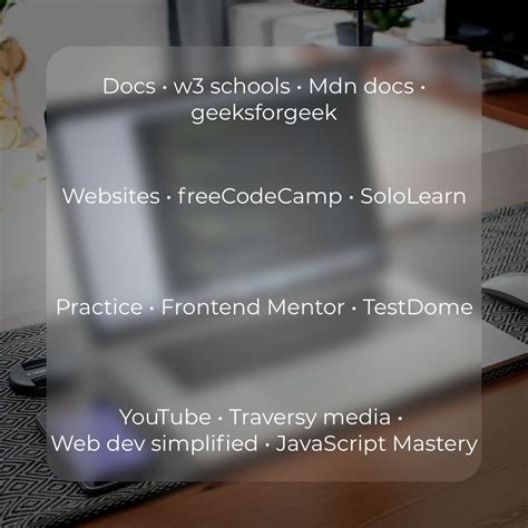 Webdevelopment Aprendizajeenlínea Programación Desarrolloweb Html Css Javascript