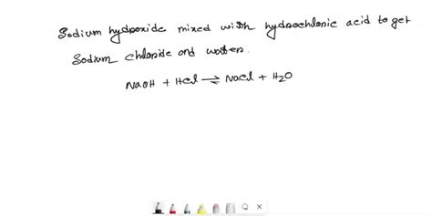 Solved During Science Lab Jacob Mixes Together Sodium Hydroxide Naoh