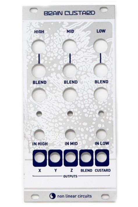 Brain Custard Panel White Magpie Modular Modular Addict Synth Diy