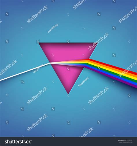 Triangular Dispersive Prism Creative Concept Background Stock Vector Royalty Free 1622575201