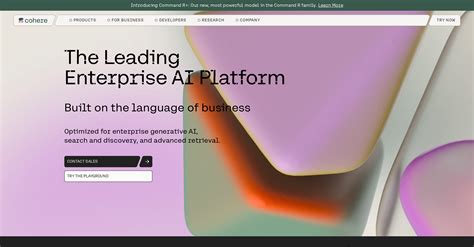 Cohere Best Content Generation Ai Tool