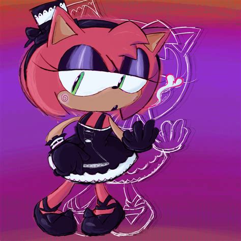 Goth Amy Posted For Halloween A Few Days Ago Rsonicthehedgehog