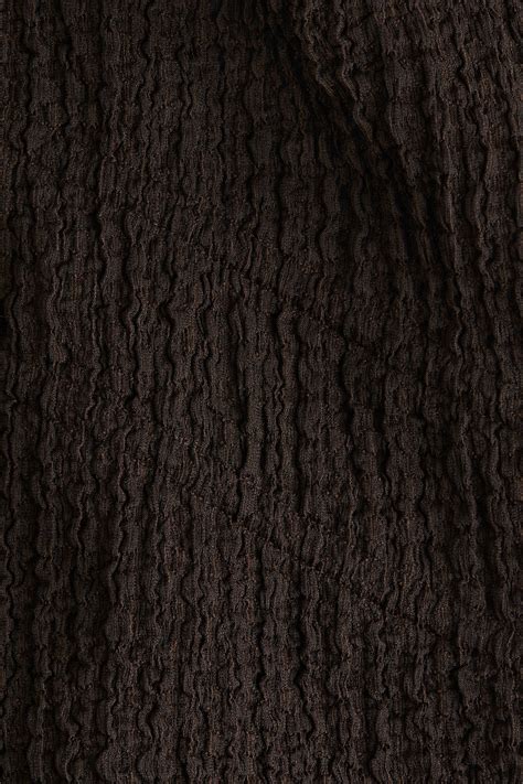 타이 프런트 크링클 탑 다크 브라운 여성 Handm Kr 타이 프런트 크링클 탑 다크 브라운 여성 Handm Kr