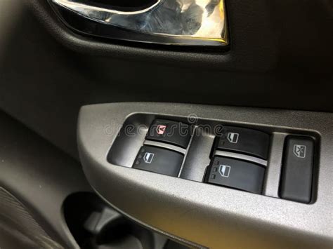 Car Power Window Control Buttons Car Interior Editorial Photo Image