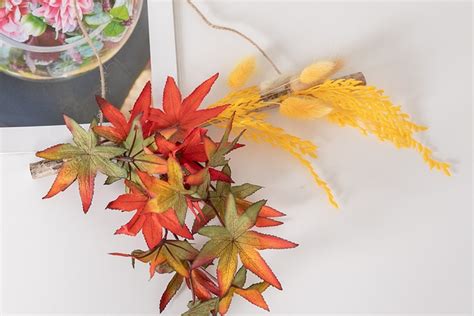 리스·가랜드 엔틱 단풍 우드 조화 갈란드 30cmp 오늘의집 쇼핑