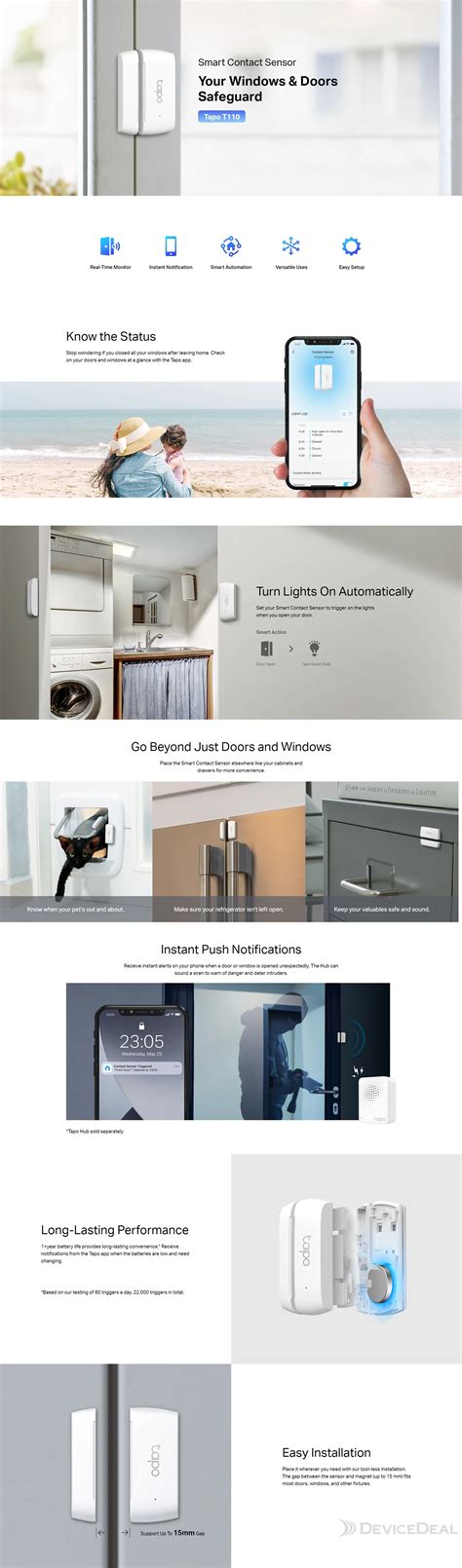 TP-Link Tapo T110 Tapo Smart Contact Sensor |Techgate Australia