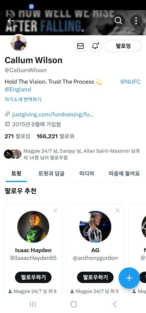 뉴캐슬 칼럼윌슨 트위터 해킹당했던거 맞는듯 해외축구 에펨코리아