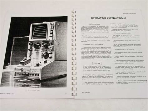 Tektronix 577 177 D1 Or D2 Curve Tracer Operators Instruction Manual