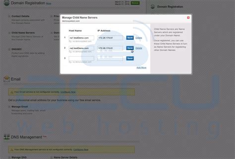 How To Register Private Nameservers For Your Domain From Directi Control Panel Accuwebhosting