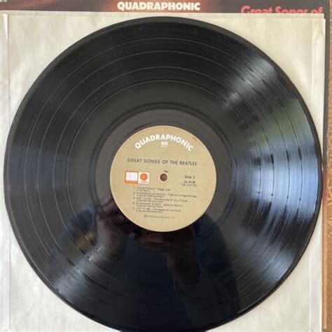 Quadraphonic Lp Sq Various Great Songs Of The Beatles Usa 1972 Ql 6735