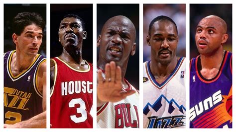 The 1990s Nba All Decade Team India The Official Site Of