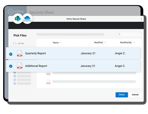Securely Share Files From Microsoft Onedrive And Sharepoint