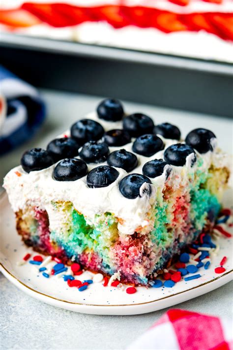 Jello Poke Cake 4th Of July