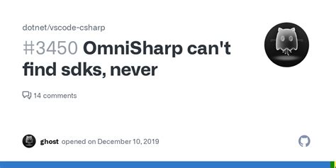 Omnisharp Cant Find Sdks Never · Issue 3450 · Dotnetvscode Csharp