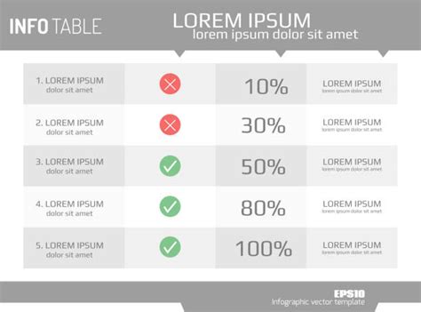 Tabular Infographic Illustrations Royalty Free Vector Graphics And Clip