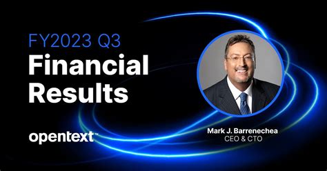 Micro Focus On Linkedin Opentext Reports Third Quarter Fiscal Year 2023 Financial Results