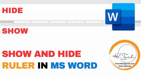 What Is Ruler And How To Show And Hide In Microsoft Word Urdu