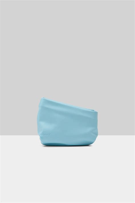 Womens Blue Leather Clutch Fantasmino Marsèll