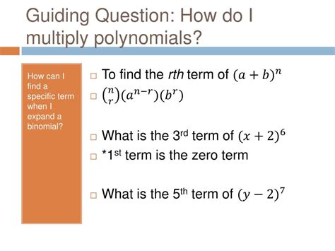 Ppt 62 Multiplying Polynomials Powerpoint Presentation Free